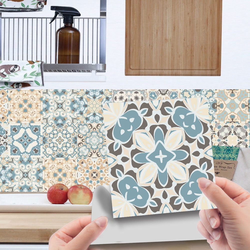 Frontwalk 24 Pack Tile Sticker Peel And Stick Decals PVC Self Adhesive ...
