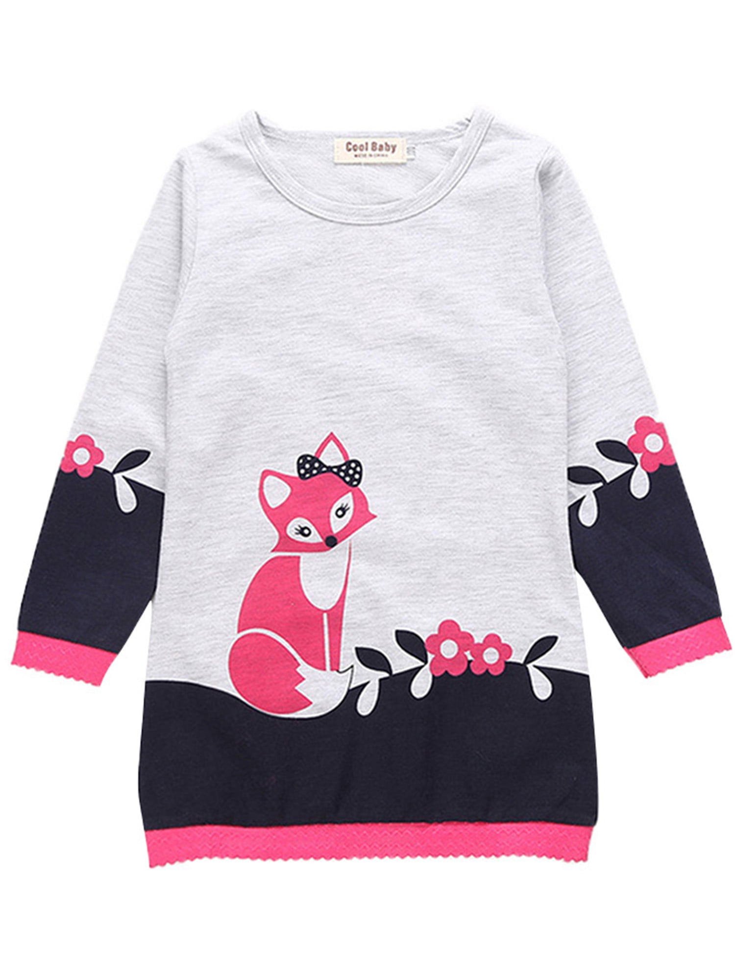 Frontwalk Baby Sundress Animal Print Party Dress Cartoon Dresses ...