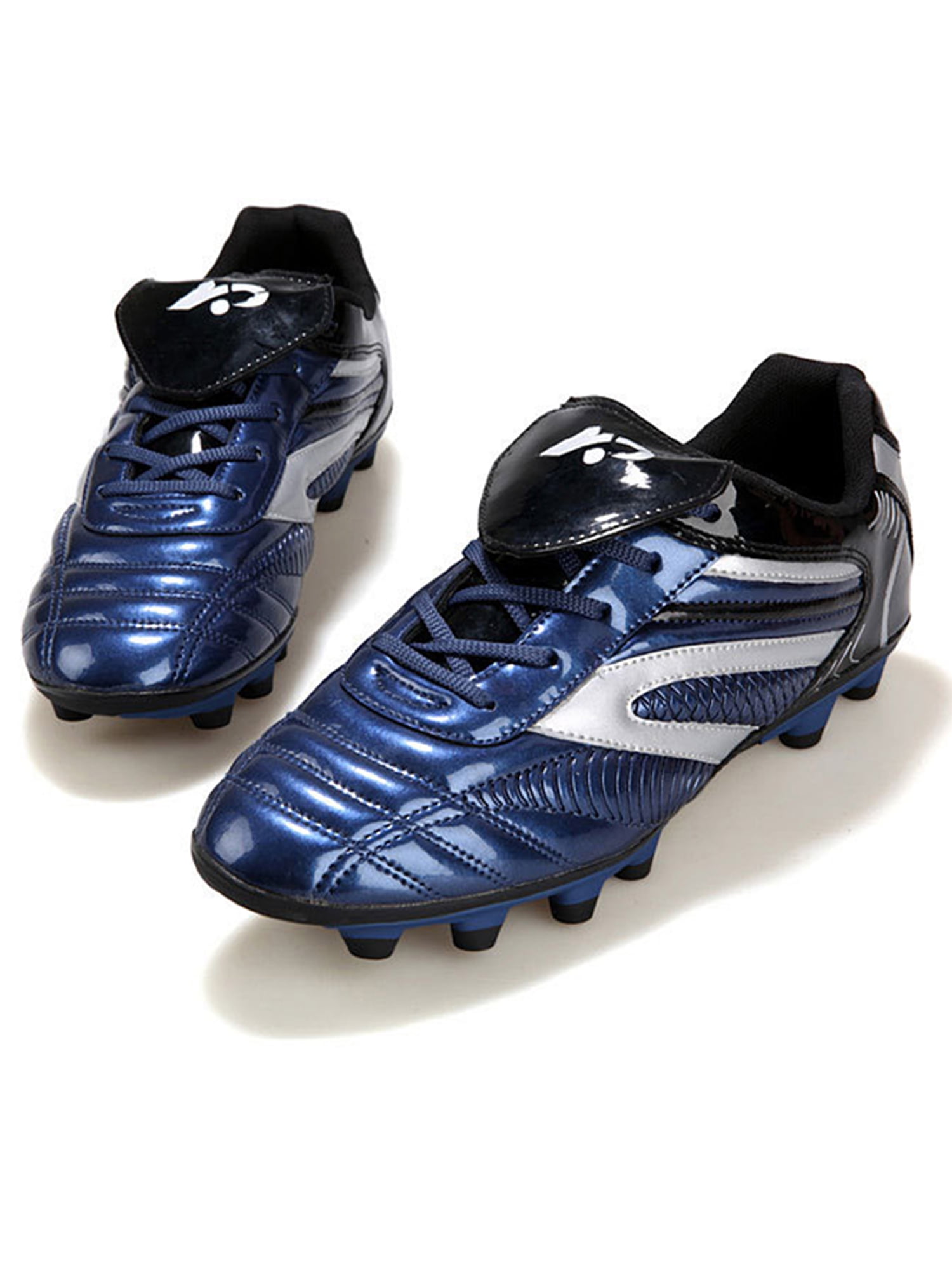 Frontwalk Boy's Soccer Cleats Round Toe Sneakers Lace Up Football Shoes ...