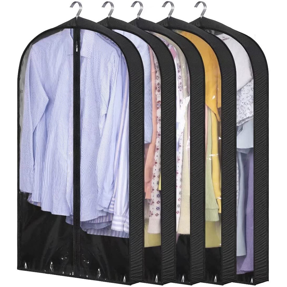 Frontwalk Garment Bag Transparent Cover Zipper Lightweight Clothes ...