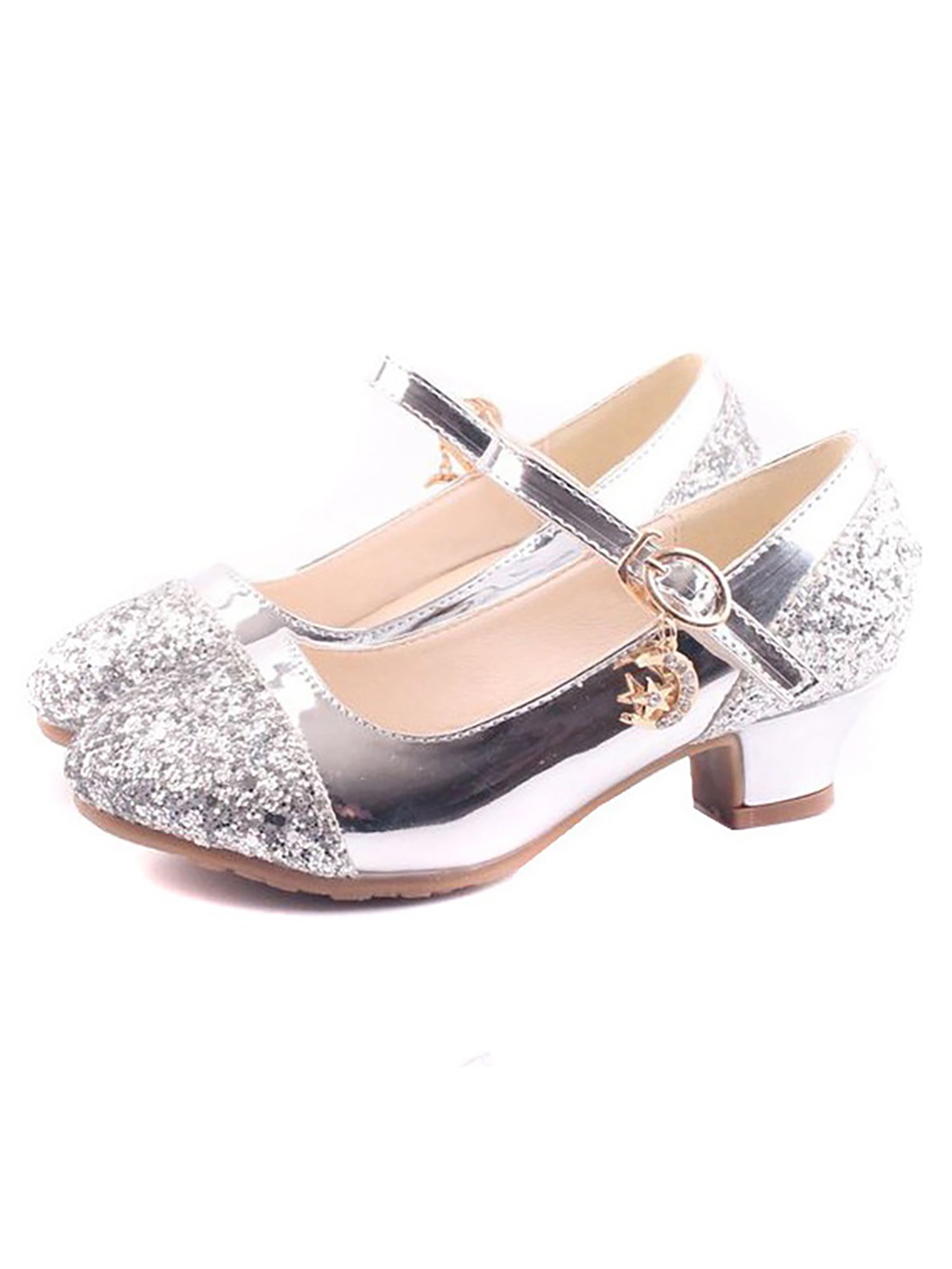 Frontwalk Girl's Princess Dress Shoe Low Top Sandals Chunky Heel Mary ...