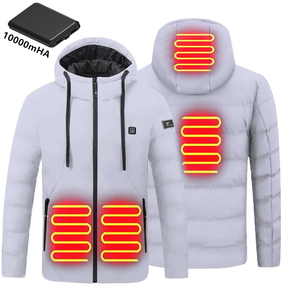 Frontwalk Heated Coat for Men Electric Heating Jackets with Power Bank ...