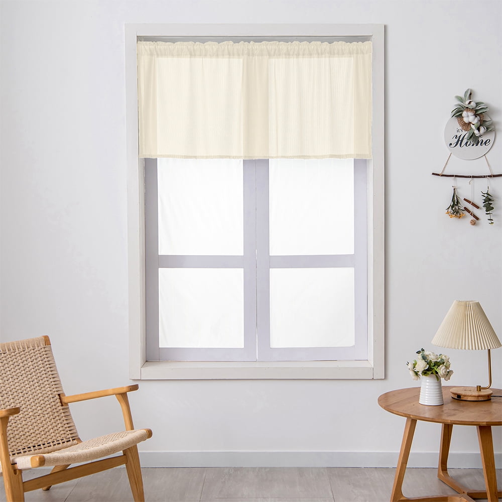 Frontwalk Kitchen Curtains Decor Half Window Curtain Semi-sheer Panels ...