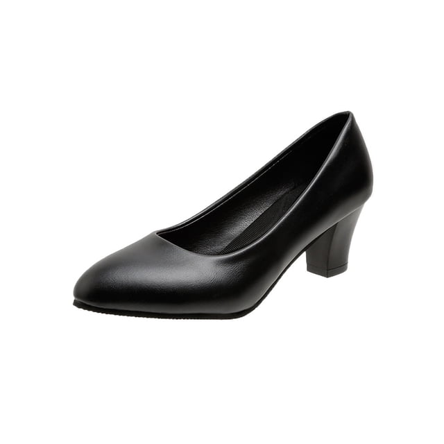 Frontwalk Ladies Pump Shoes Pointed Toe Pumps Slip On Dress Shoe Work ...