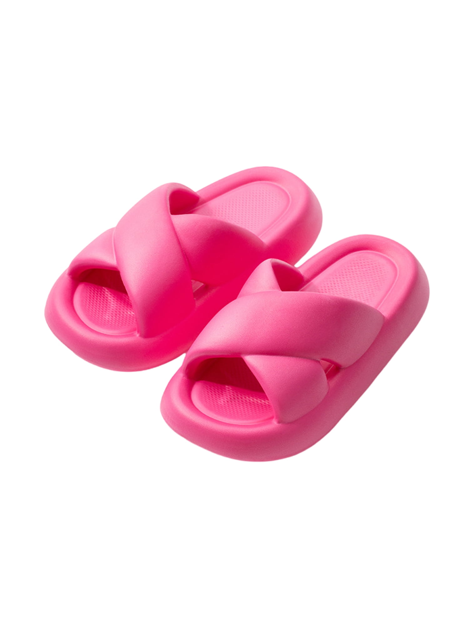 Frontwalk Ladies Slide Sandals Open Toe House Slippers Soft Sole Home ...