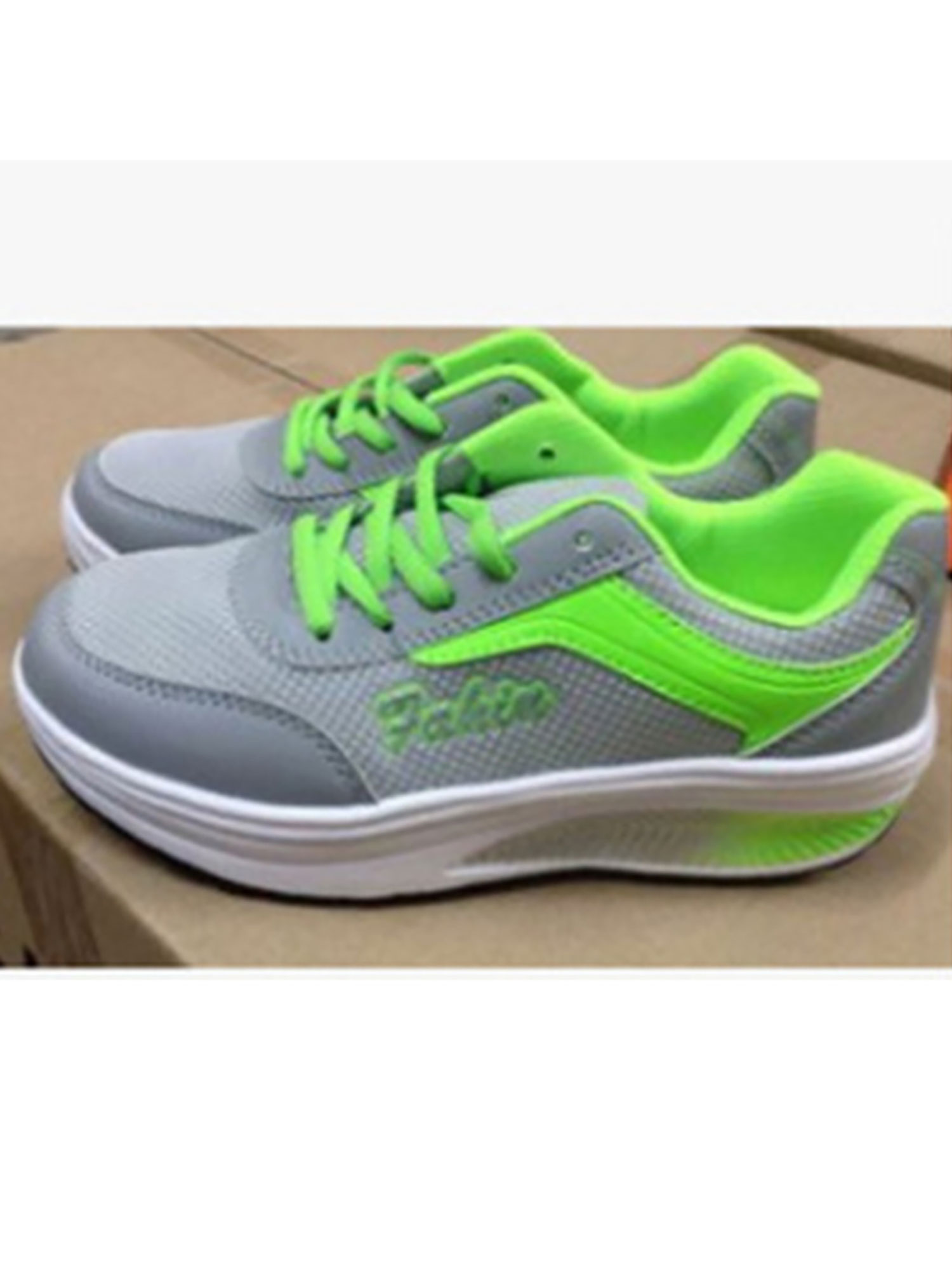 Frontwalk Ladies Sneakers Wedge Walking Shoe Platform Running Shoes ...