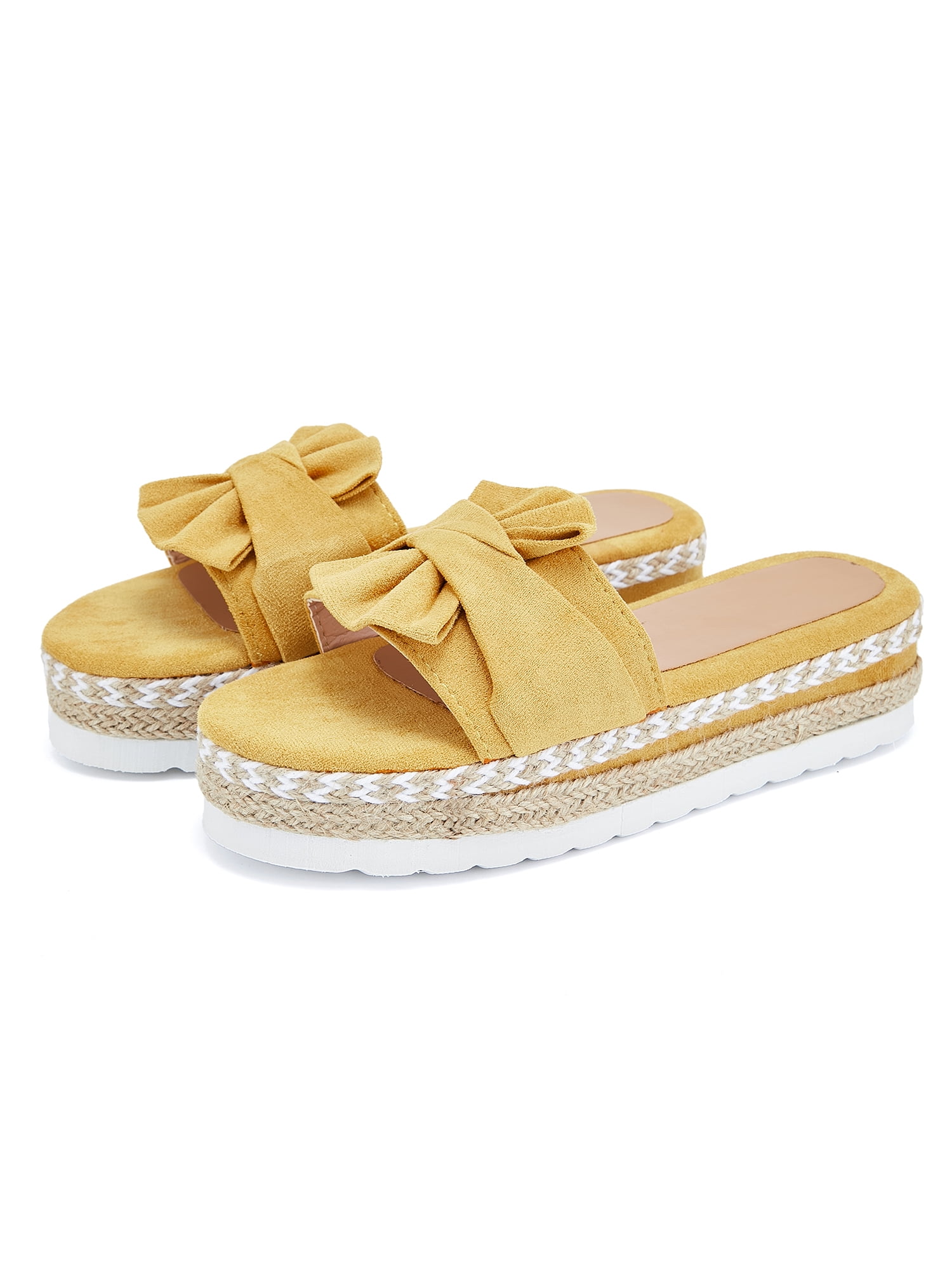 Frontwalk Lady Sandals Slip On Espadrilles Backless Wedges Holiday ...
