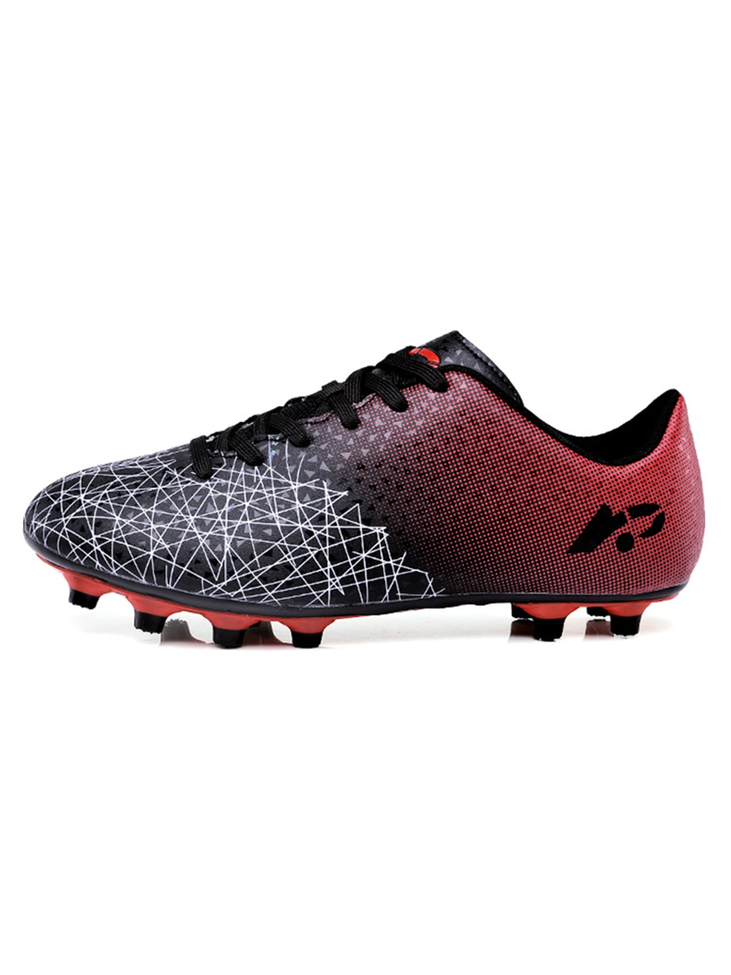 Frontwalk Man Sport Sneakers Lace Up Soccer Cleats Round Toe Football ...