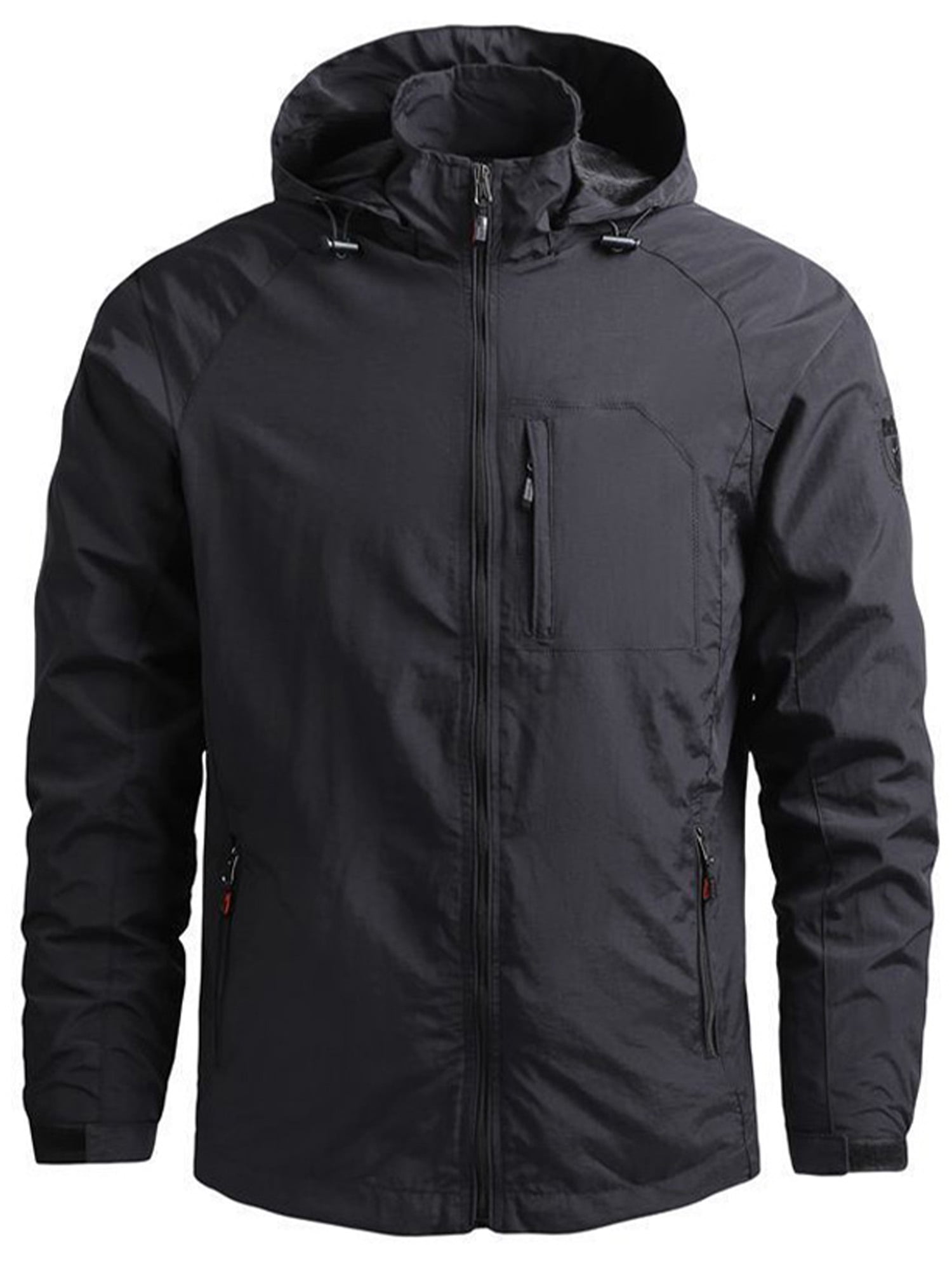 Frontwalk Men Jacket Waterproof Rain Coat Quick Dry Jacket Coat Outdoor ...