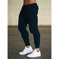 Frontwalk Mens Athletic Pants Drawstring Sweatpants Solid Color Pencil