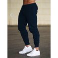 Frontwalk Mens Athletic Pants Drawstring Sweatpants Solid Color Pencil