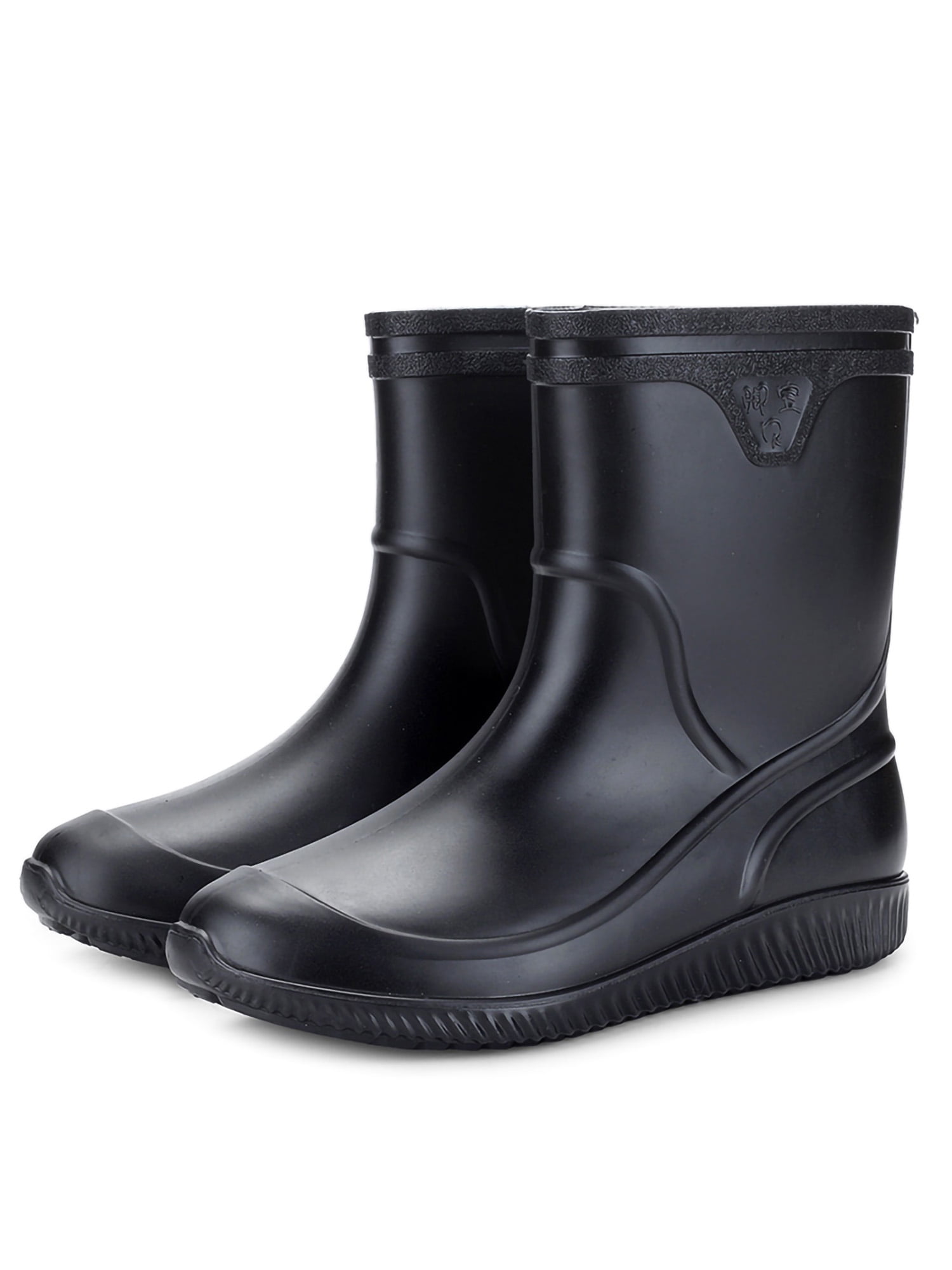 Frontwalk Men's Garden Shoes Lightweight Rubber Boot Slip Resistant Rain Boots Work Slip-On ...