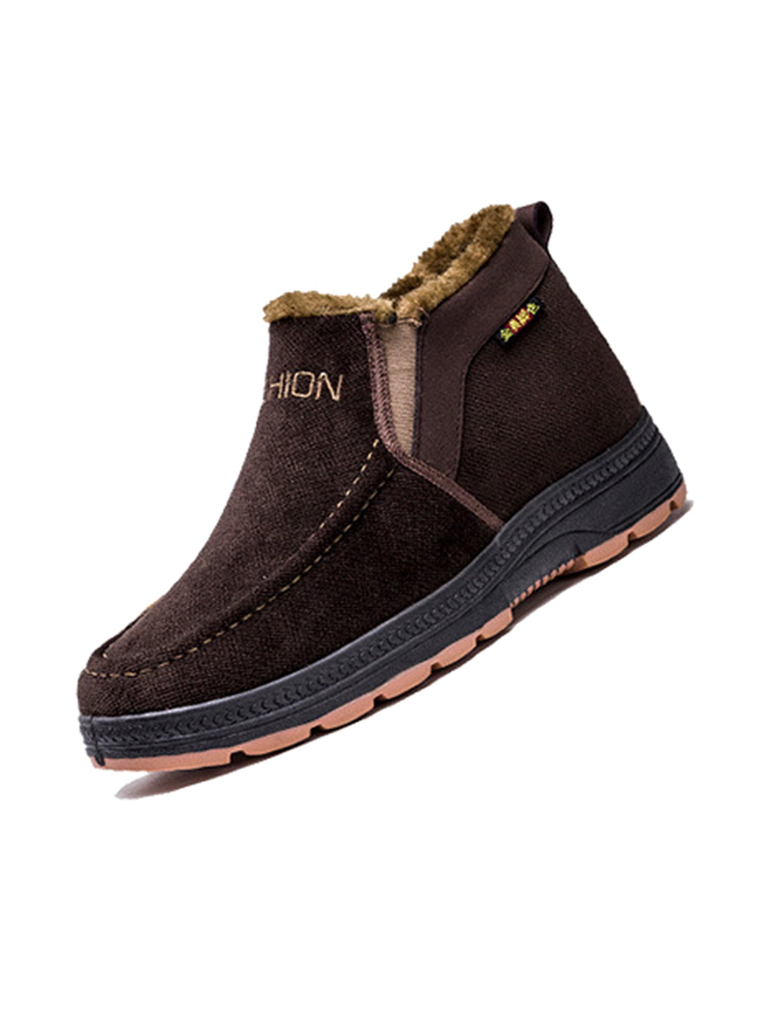 Frontwalk Mens Ankle Boot Slip On Snow Boots Winter Warm Booties Cold ...