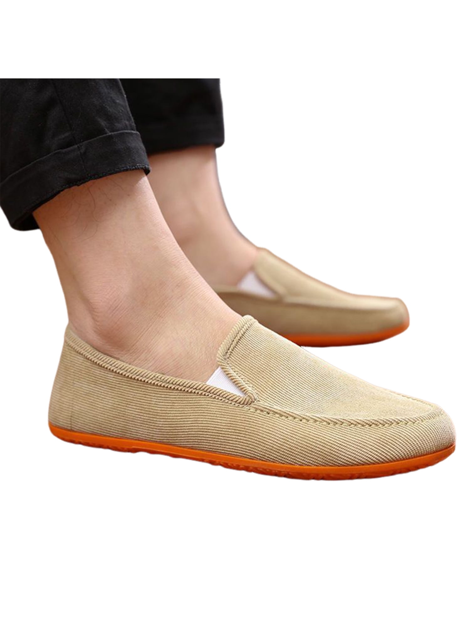 Frontwalk Mens Flats Slip On Casual Walking Shoes Canvas Loafers ...