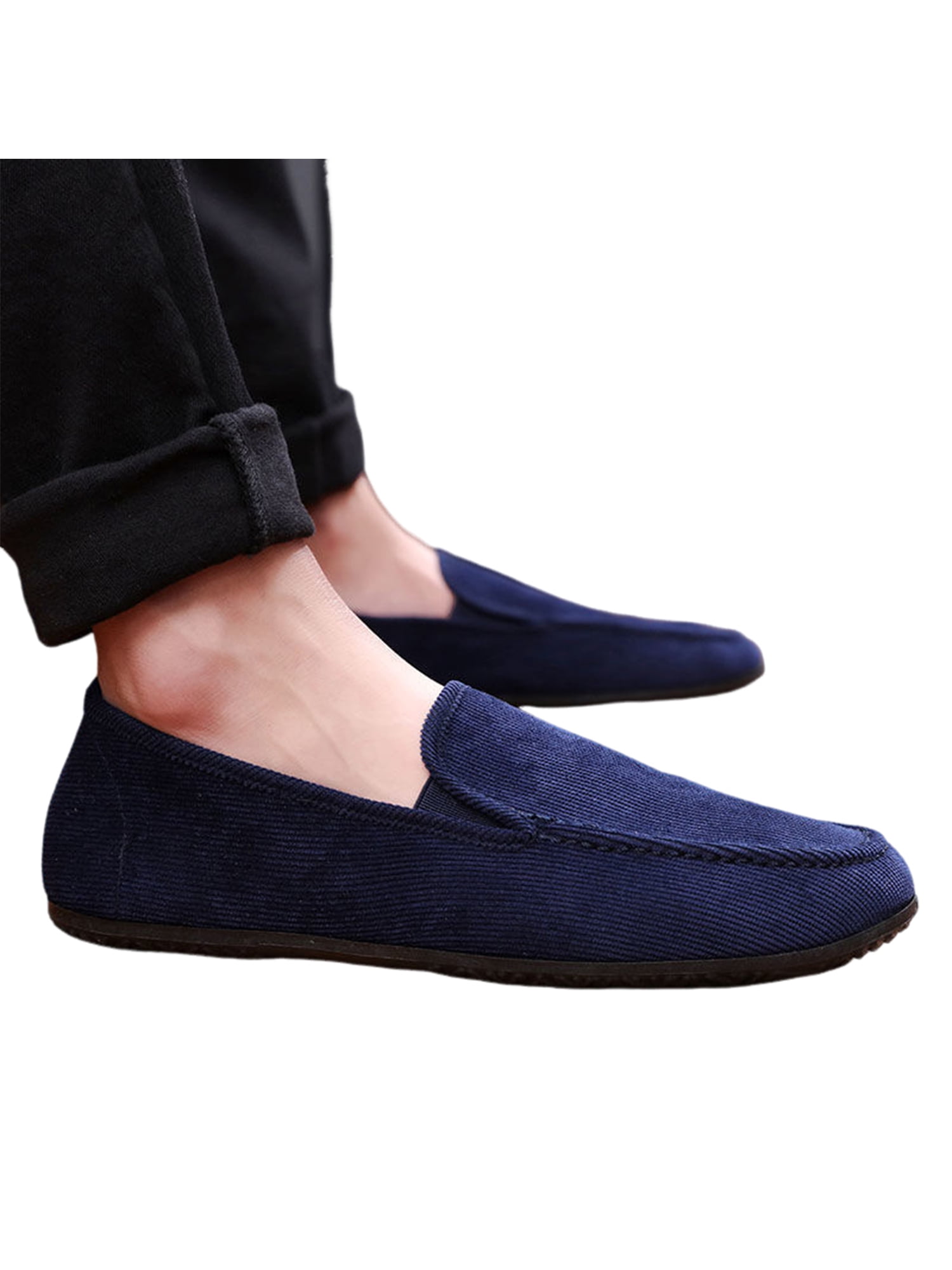 Frontwalk Mens Flats Slip On Casual Walking Shoes Canvas Loafers ...
