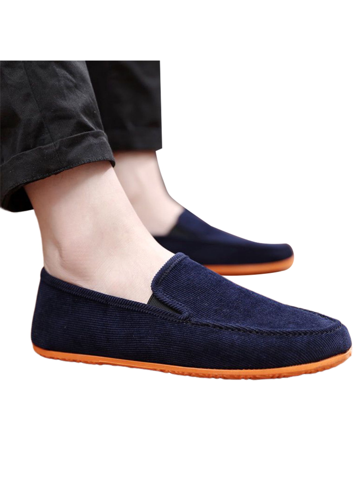 Frontwalk Mens Flats Slip On Casual Walking Shoes Canvas Loafers ...