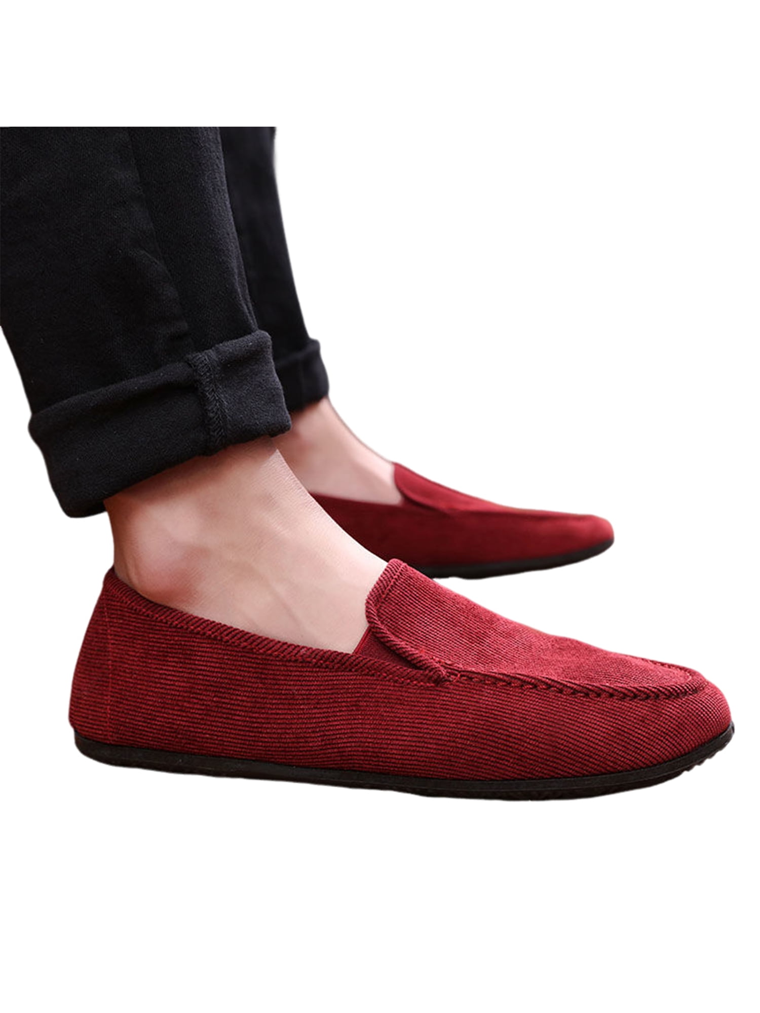 Frontwalk Mens Flats Slip On Casual Walking Shoes Canvas Loafers ...