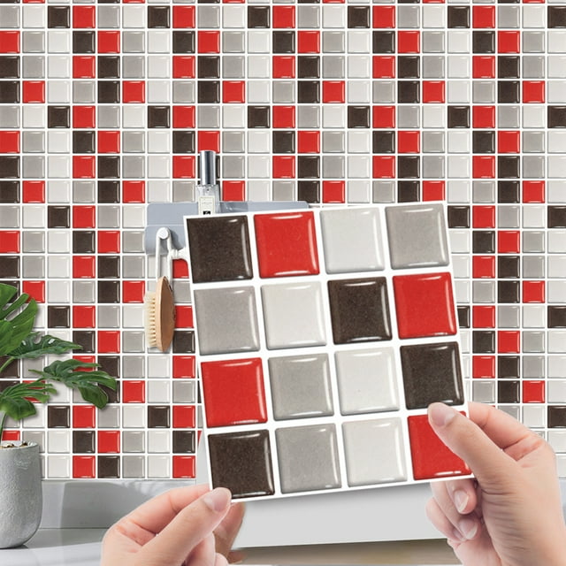 Frontwalk Mosaic Wall Tile Sticker Viny Stickers Decal PVC Self ...