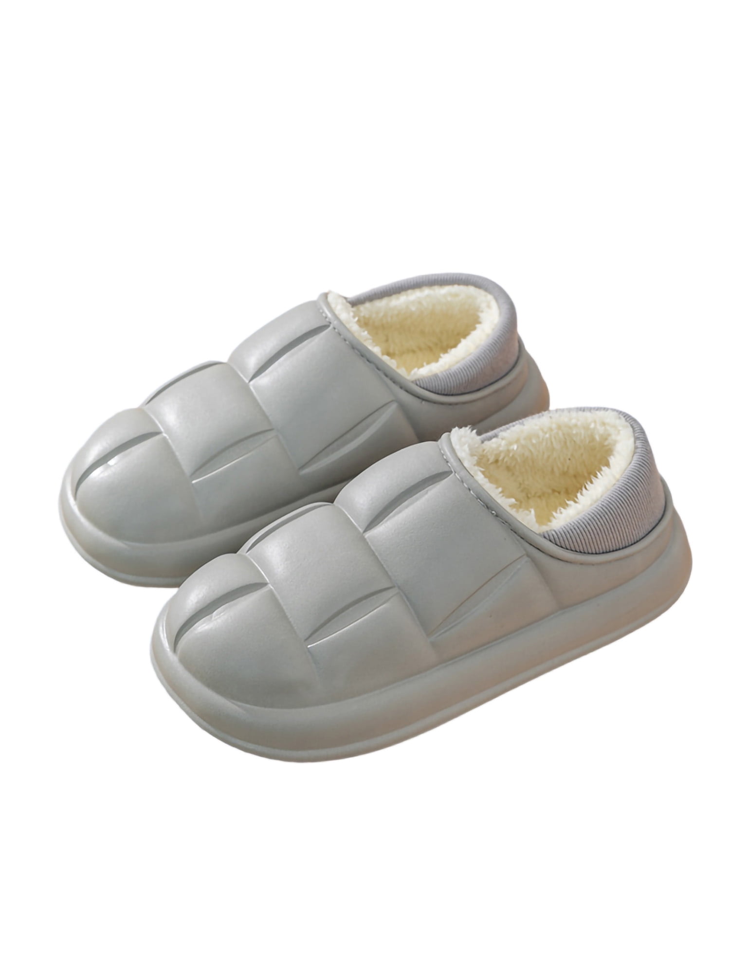 Frontwalk Unisex Shoes With Lined Slippers Memory Foam House Slipper ...
