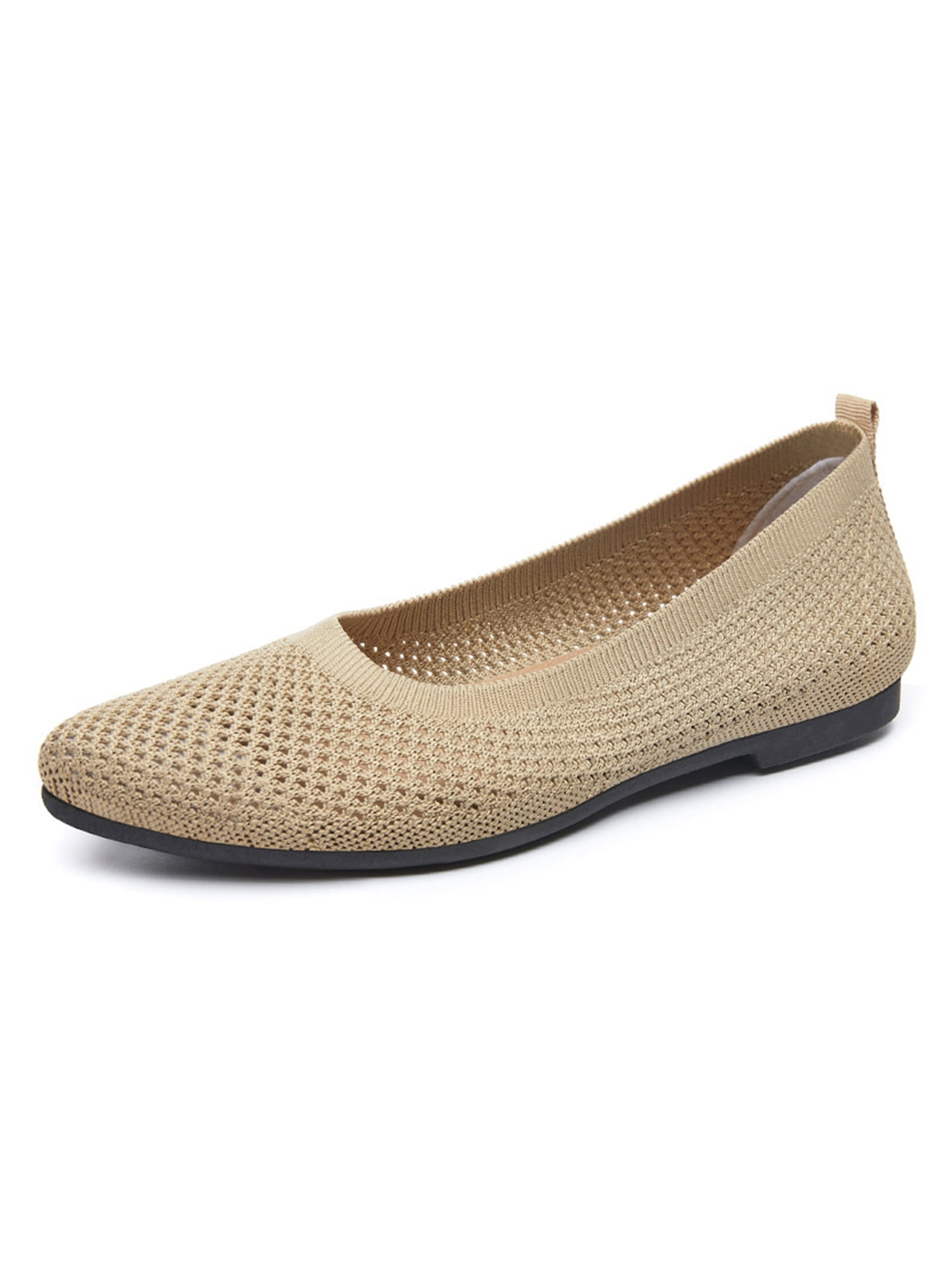 Frontwalk Women Loafers Slip On Flats Pointy Toe Pumps Dance Anti-Slip ...