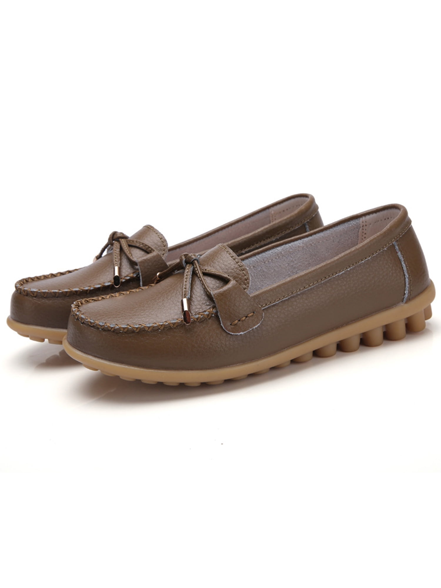 Frontwalk Women Loafers Slip On Moccasins Bow Nursing Shoes Walking ...