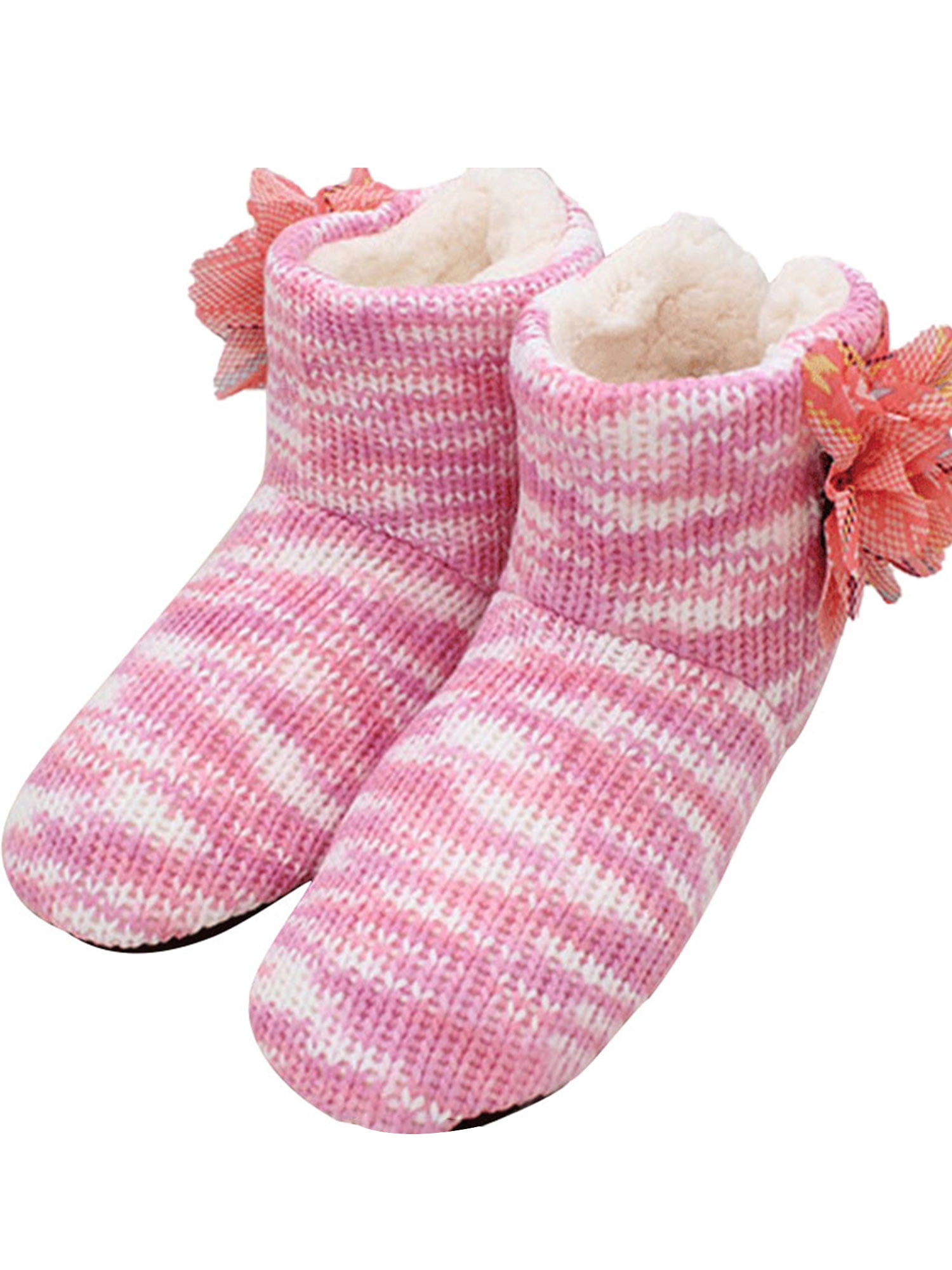 Frontwalk Women Slipper Socks House Booties Slippers Plush Lined Warm ...