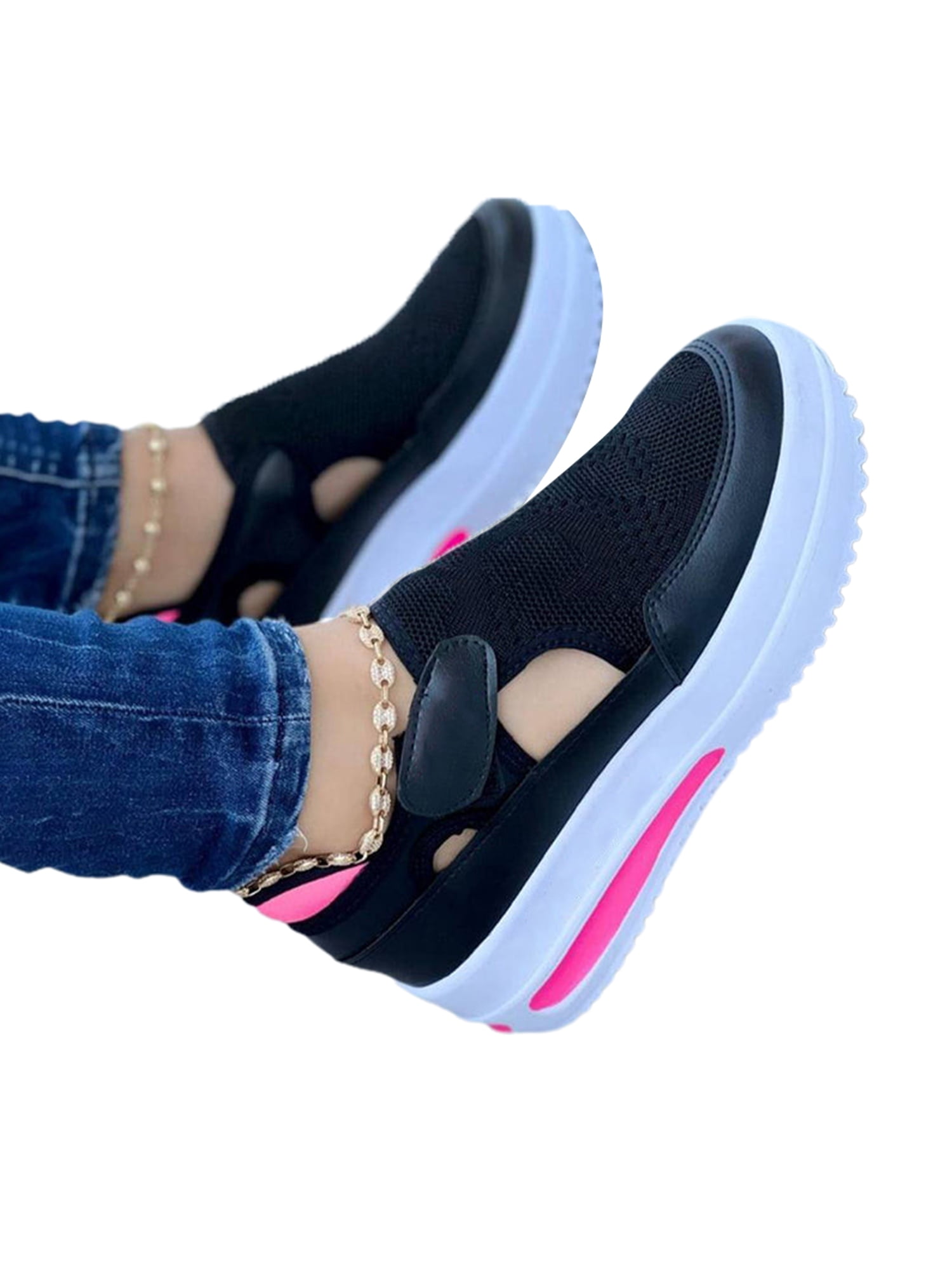 Frontwalk Women Sneakers Breathable Flats Magnetic Casual Shoes Sport ...