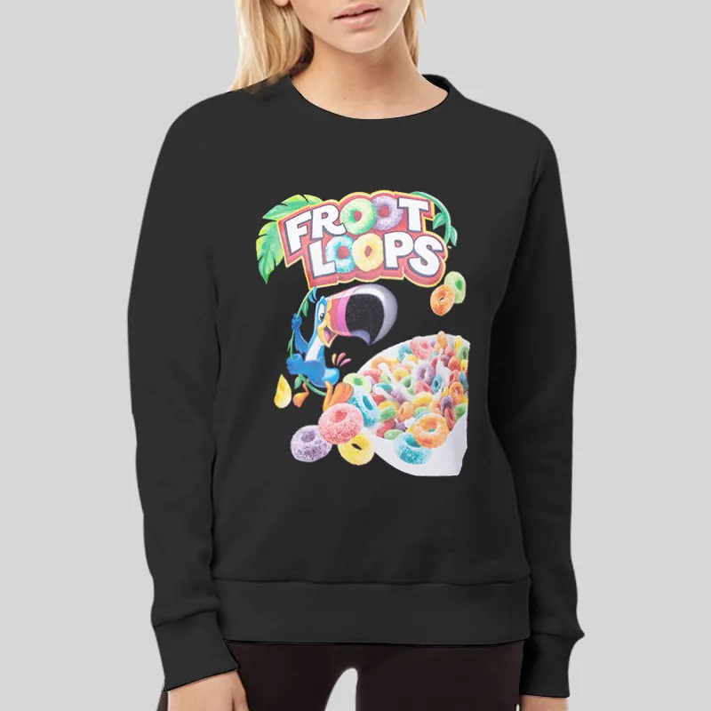 Froot Loops Cereal Fruit Loops SweaSweatshirt - Walmart.com