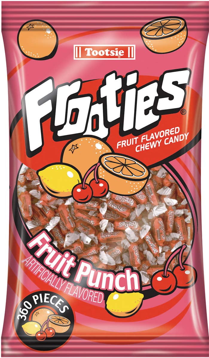 Frootie Tootsie Roll Chewy Candy, Fruit Punch, 38.8 Ounce, 360 Count ...