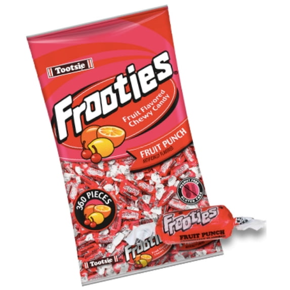 Frooties Fruit Punch Flavored Candy, Tootsie Roll, Individually Wrapped ...