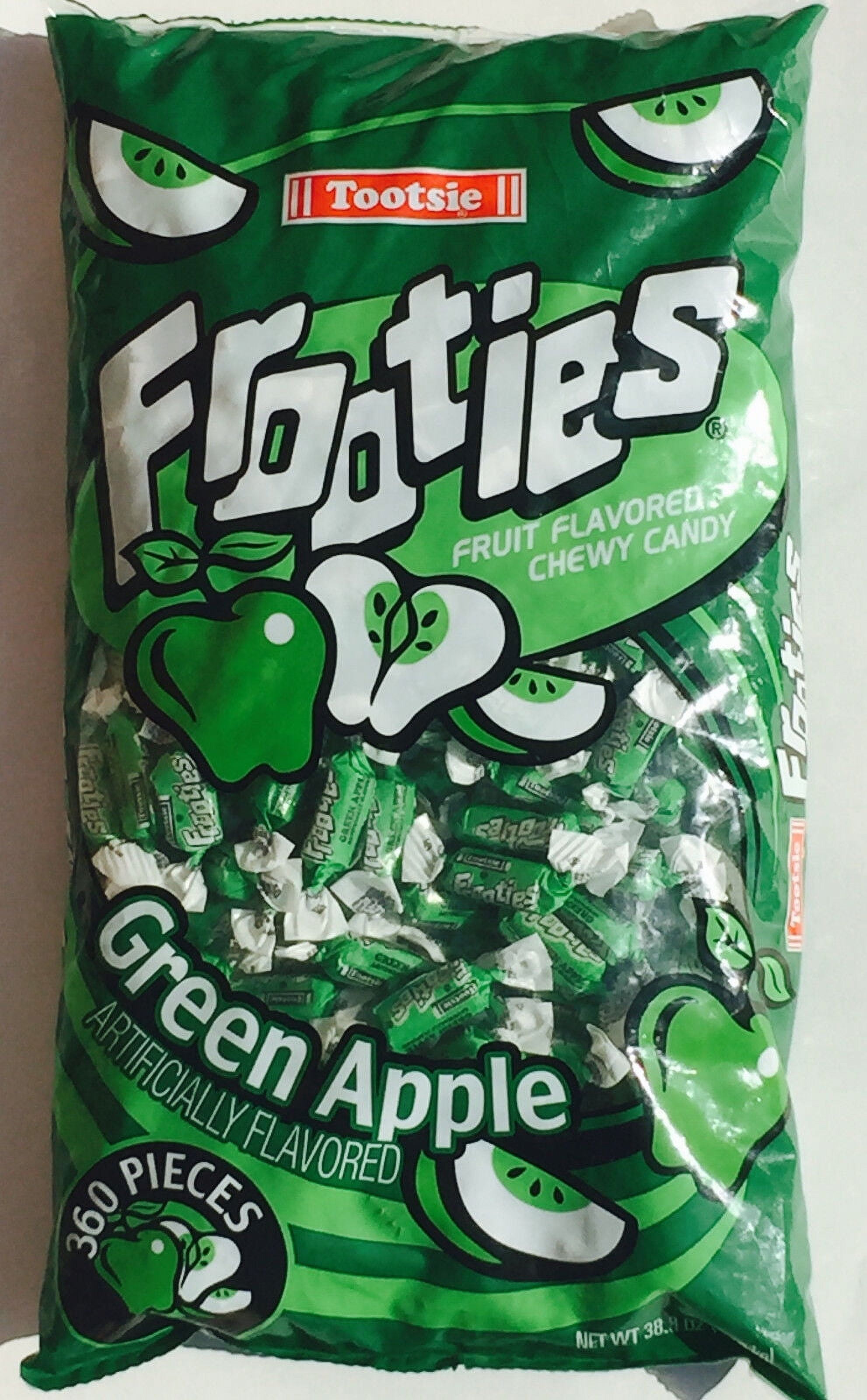 Frooties Green Apple Fruit Flavored Chewy Candy 2.4 Pounds Bulk 360ct ...