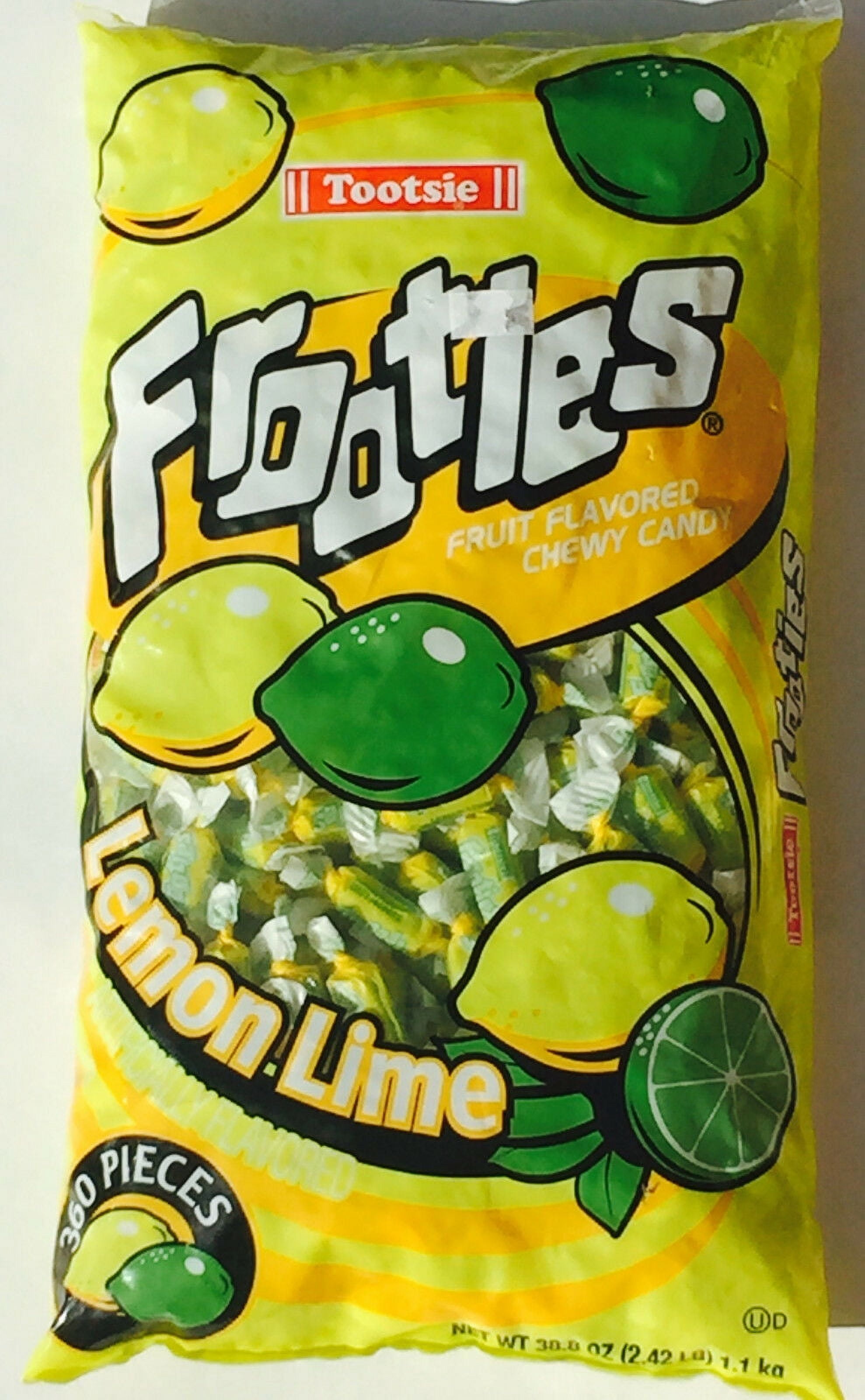 Frooties Lemon Lime Fruit Flavored Chewy Candy 2.4 Pounds Bulk 360ct ...