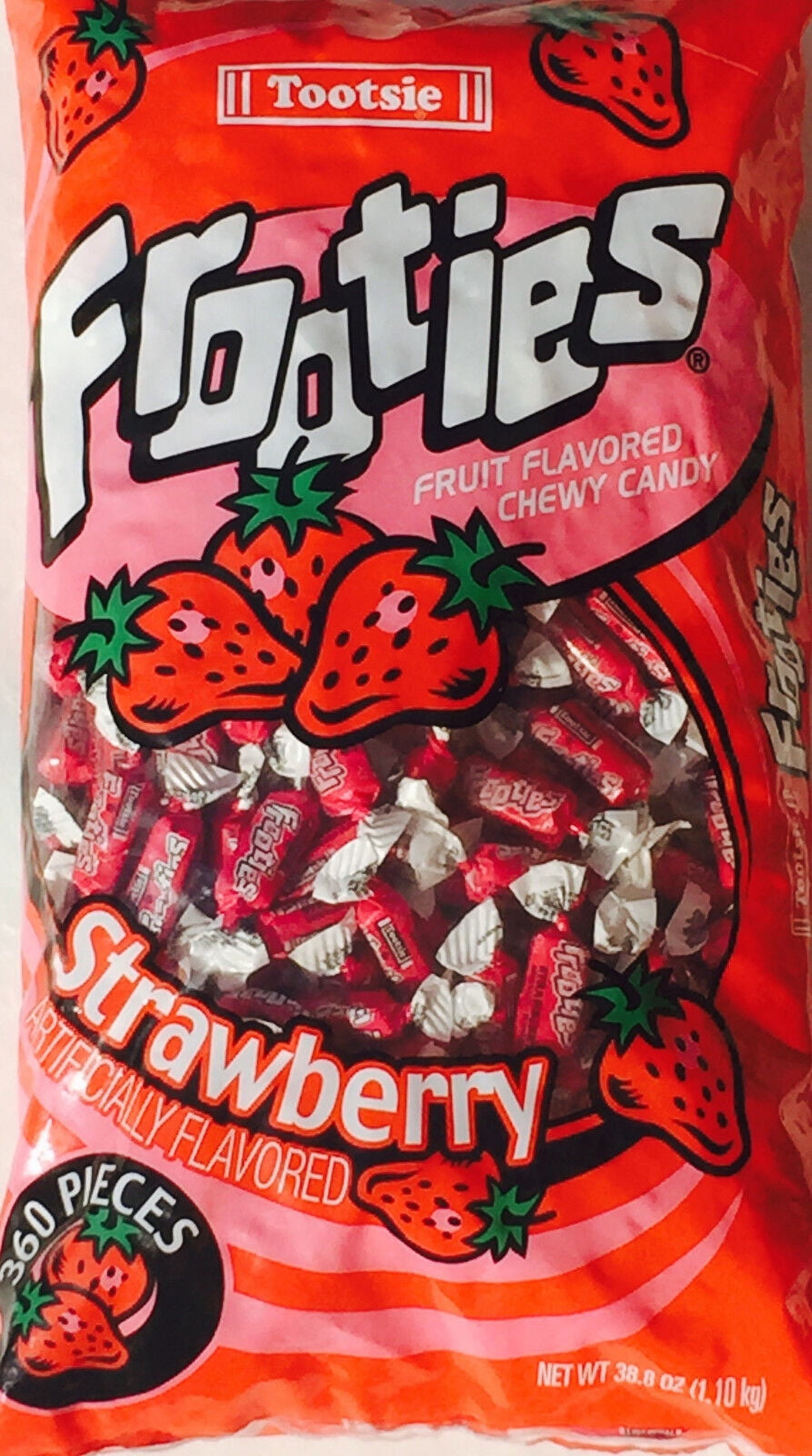 Frooties Strawberry Fruit Flavored Chewy Candy 2.4 Pounds Bulk 360ct ...