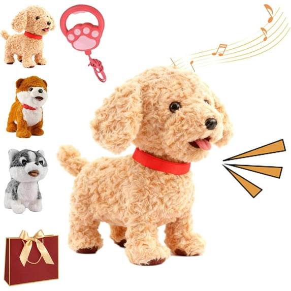 Froplay Interactive Robot Dog with Remote Control Leash – Soft Plush ...