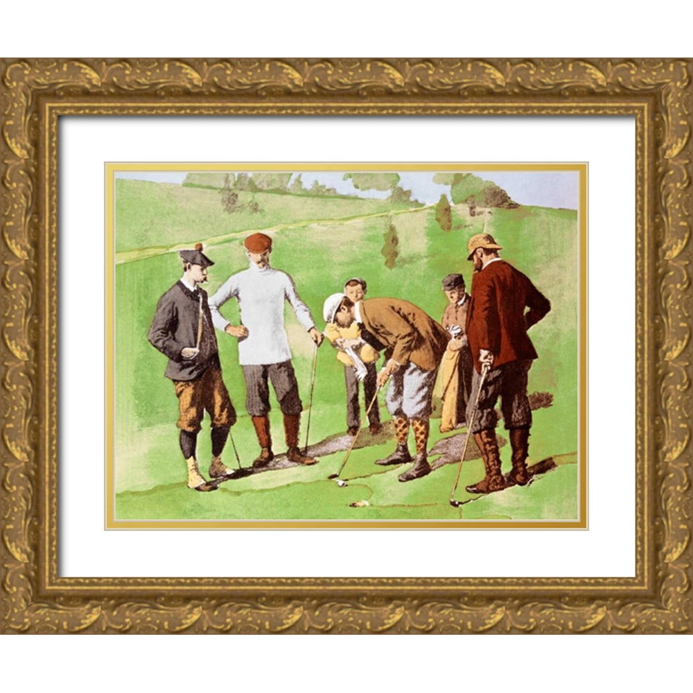 Frost, Arthur Burdett 18x15 Gold Ornate Wood Framed with Double Matting ...