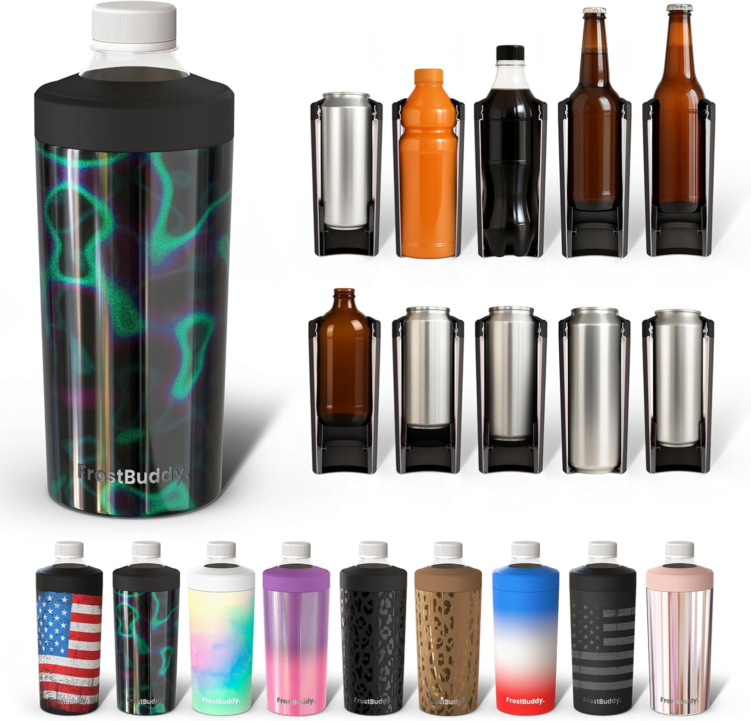 Frost Buddy Universal Buddy XL Can Cooler Fits 12-Ounce, 16-Ounce, 20 ...