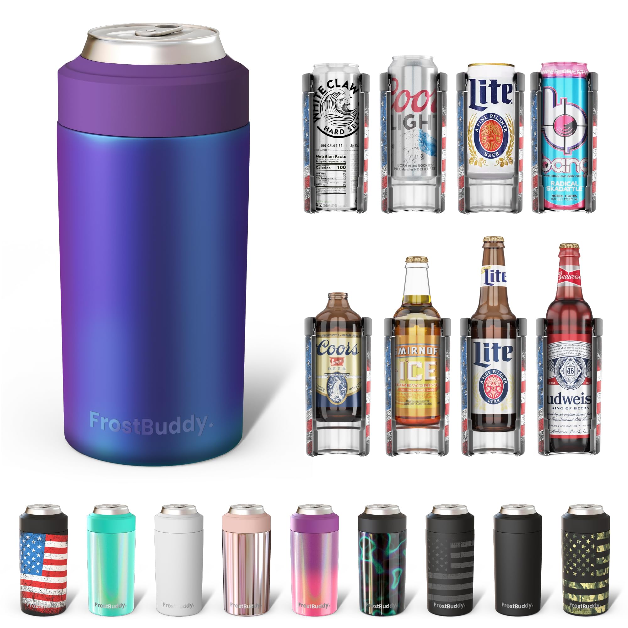 Frost Buddy Universal Can Cooler - Fits all - Stainless Steel Can ...