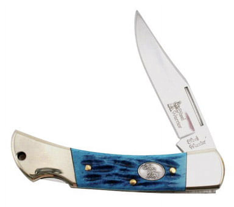 Frost Cutlery Lockback Knife Steel Little Warrior Blue 3 In. Closed ...