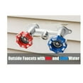 Frost-Free Outdoor Faucet, Hot & Cold Outdoor Water Tap With 12-Inch ...