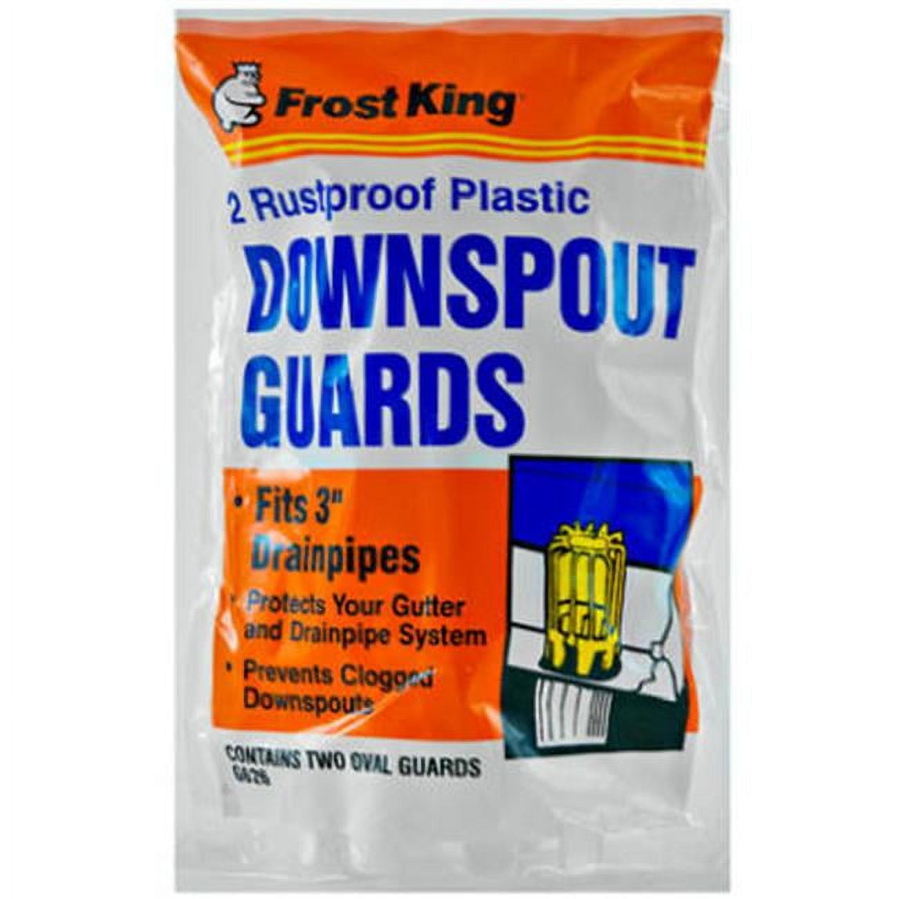 Frost King 3 In. Plastic Downspout Guard, (2-Pack) G626 - Walmart.com