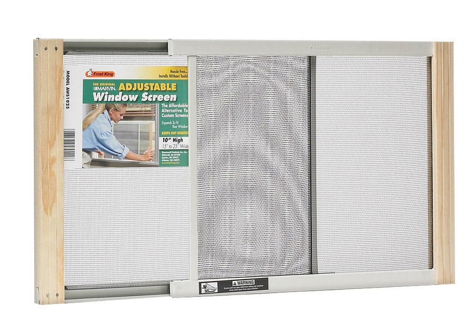 Frost King Adjustable Window Screen with Metal Rails and Sturdy Corners ...
