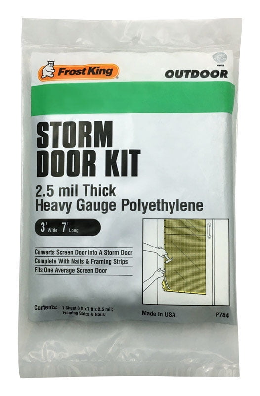 Frost King Clear Patio Door Outdoor Storm Window Kit 36 in. W X 72 in ...