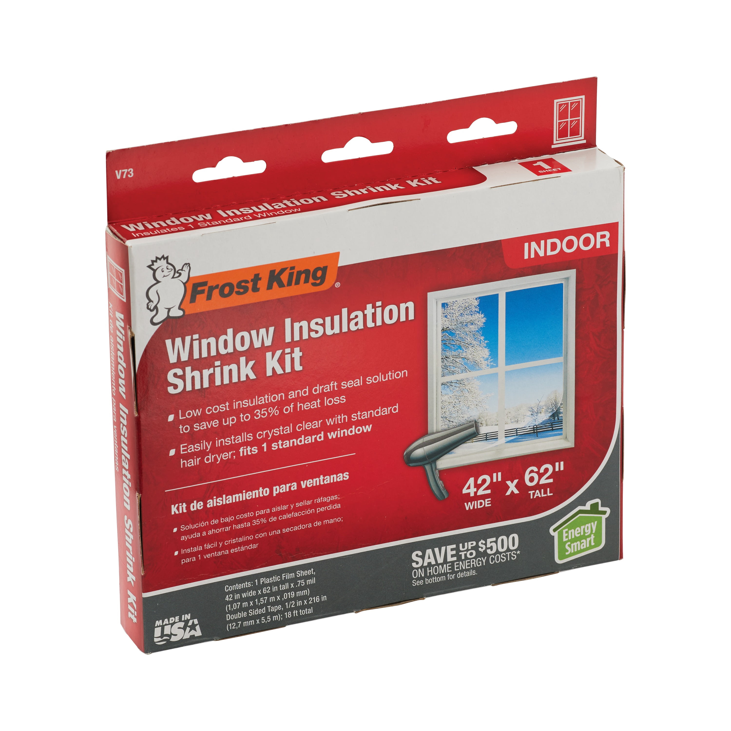 Frost King Indoor Shrink Film Window Kit - Pack of 4 - Walmart.com