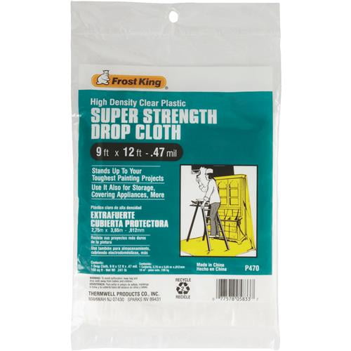 Frost King Plastic Drop Cloth 9X12, Each - Walmart.com