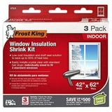 Frost King Indoor Insulating Plastic Window Kit, 42 x 62 in, Winter ...