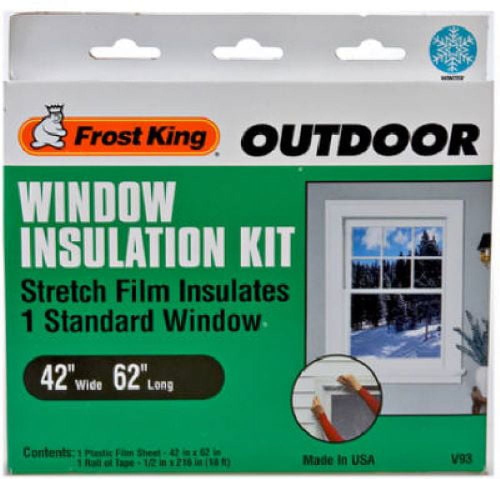 Frost King V93H 42" x 62" Outdoor Window Film Insulation Kit - Quantity ...