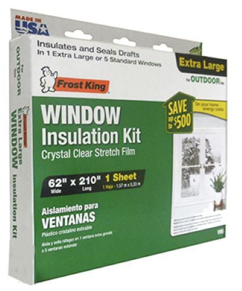 Frost King V95H 62" x 210" Outdoor Window Film Insulation Kit ...