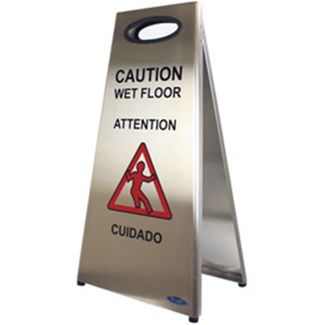 Frost Products 1119 Stainless Steel Wet Floor Sign - Walmart.com
