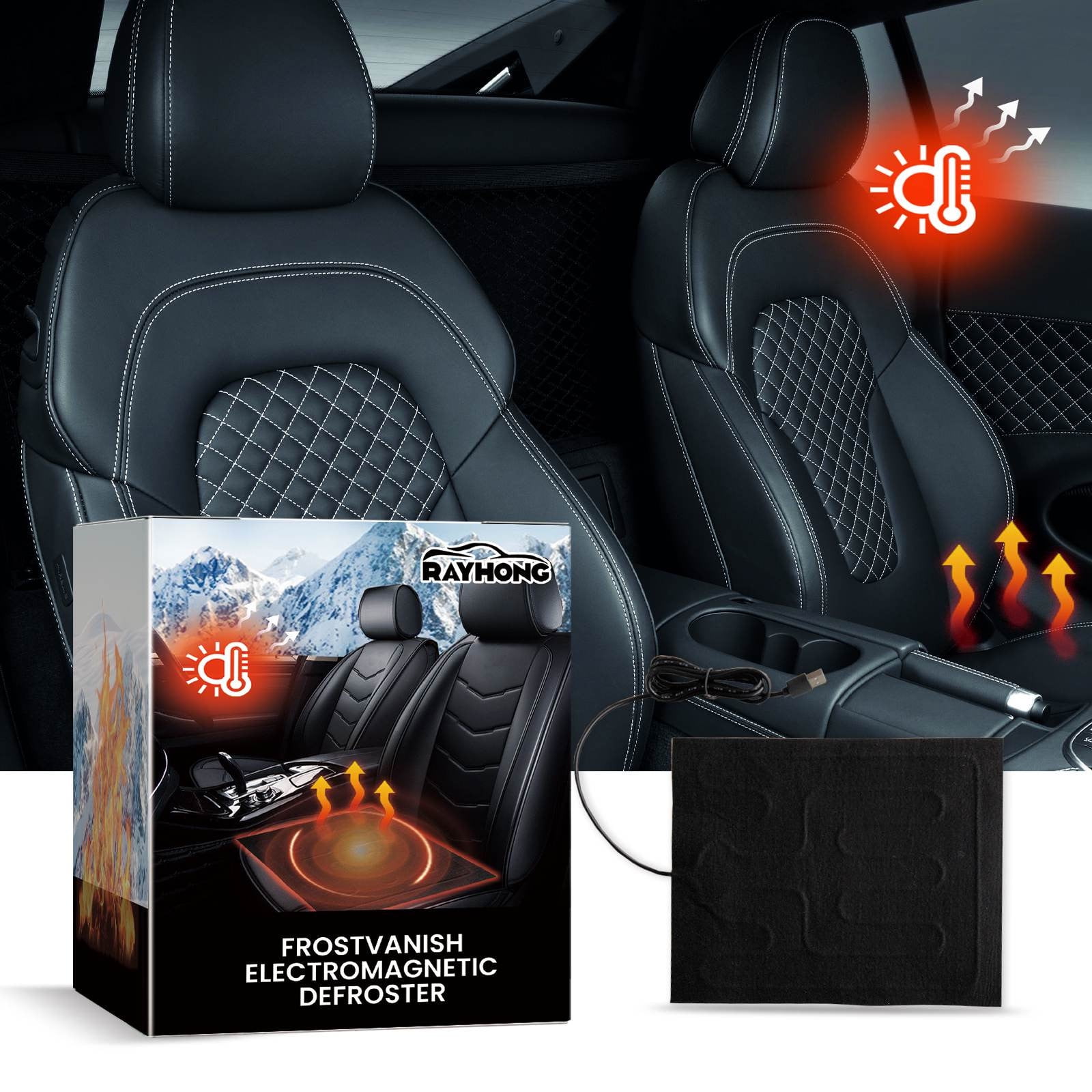 Frost Vanish Electromagnetic Defroster USB Car Seat Heater with ...