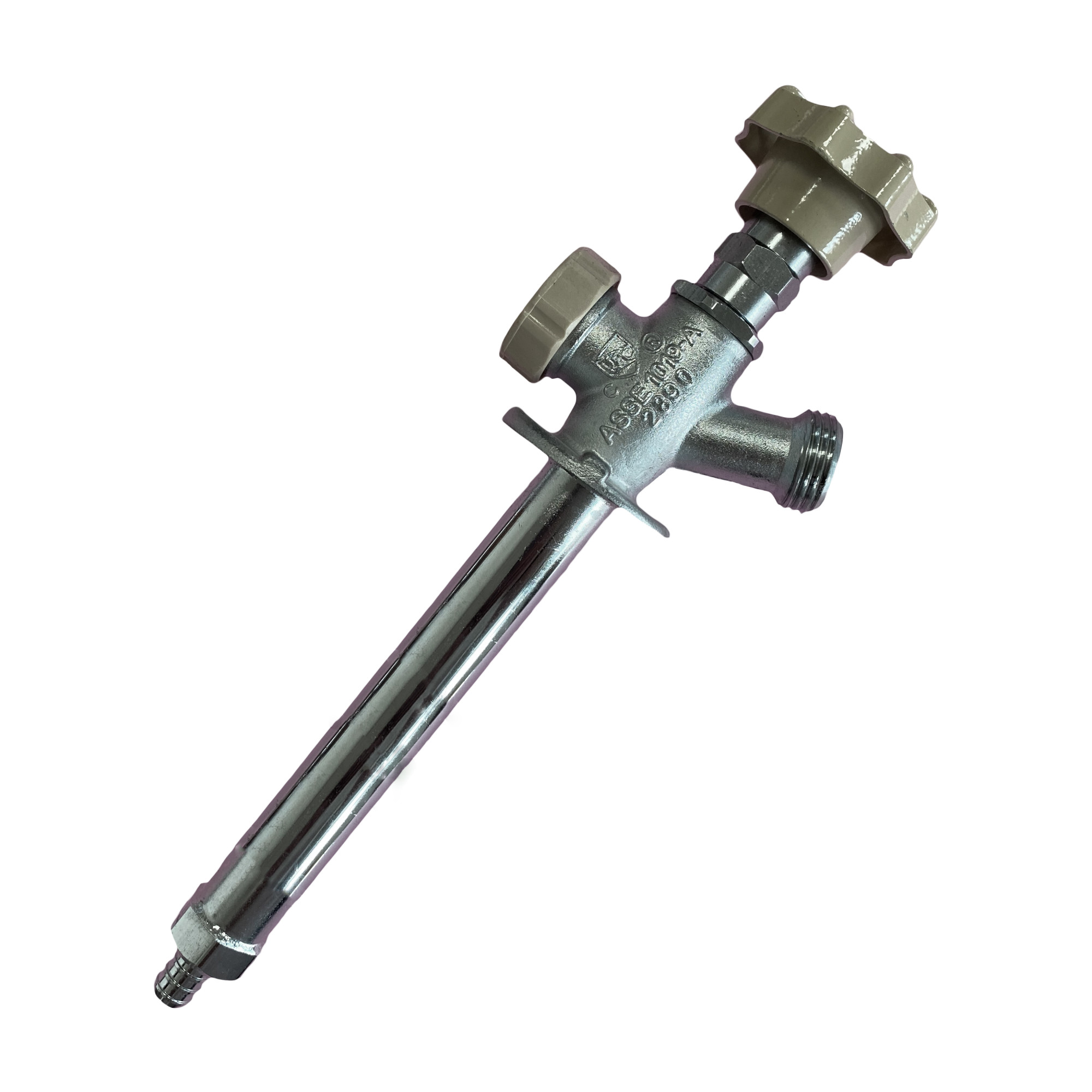 Mueller Frost Proof Sillcock Anti-Siphon, Silver, Red, 1/2 In. Copper ...